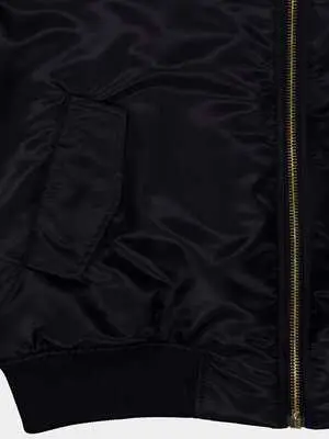 Balmain Nylon Bomber Jacket With Embroidery