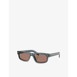 Prada Rectangle-frame Acetate Sunglasses