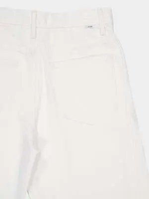 MOTHER The Full-pipe Ankle Barrel Jeans - White