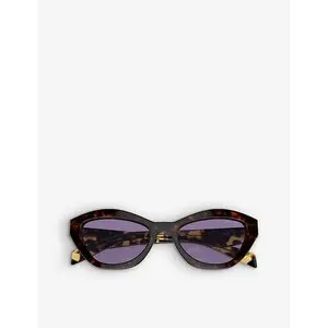 Prada Butterfly-frame Acetate Sunglasses - Brown