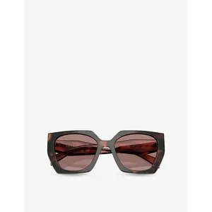 Prada Pr 15ws Rectangle-frame Sunglasses