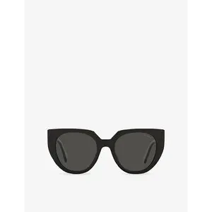 Prada Acetate Cat-eye Sunglasses - Black