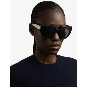 Prada Acetate Cat-eye Sunglasses - Black