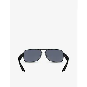 Prada Ps 50zs Pillow-frame Sunglasses - Black
