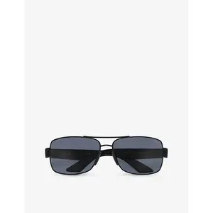 Prada Ps 50zs Pillow-frame Sunglasses - Black