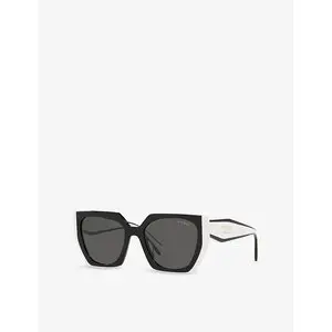 Prada Pr 15ws Cat-eye Sunglasses - Black