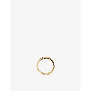 Monica Vinader 18ct Yellow Vermeil Swirl Ring