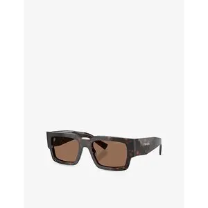 Prada Square-frame Tortoiseshell Acetate Sunglasses - Brown