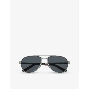 Prada Pilot-frame Metal Sunglasses
