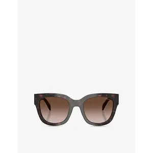 Prada Square-frame Acetate Sunglasses - Brown
