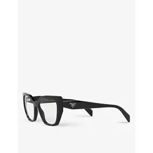 Prada Pr 18wv Square-framed Acetate Eyeglasses - Black