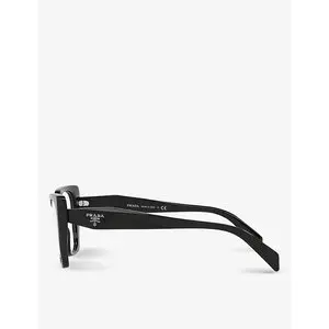Prada Pr 18wv Square-framed Acetate Eyeglasses - Black