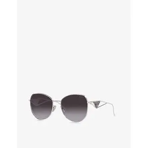 Prada Aviator Sunglasses - Silver