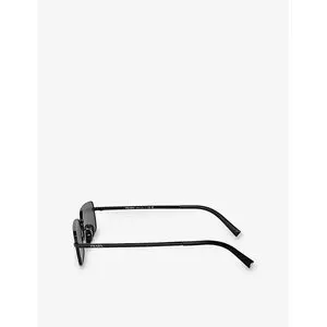 Prada Rectangle Metal Sunglasses - Black