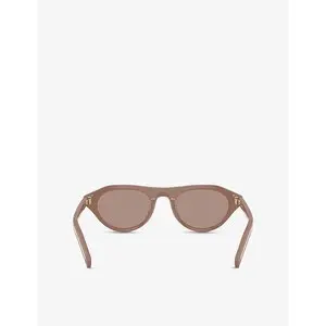 Prada Oval-frame Acetate Sunglasses