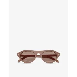 Prada Oval-frame Acetate Sunglasses