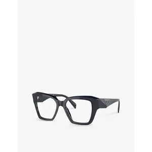 Prada Pr 09zv Square-frame Optical Glasses - Blue