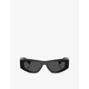 Prada Pr B19s Pillow-frame Acetate Sunglasses - Black