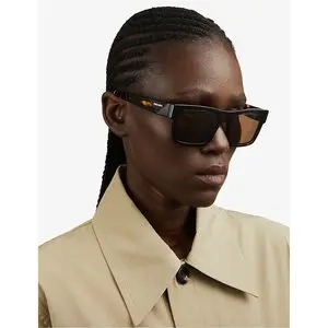Prada Square-frame Acetate Sunglasses - Brown