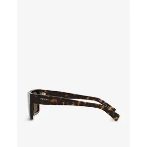 Prada Square-frame Acetate Sunglasses - Brown
