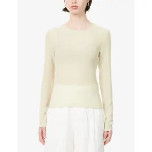 FRAME The Ditional Long-sleeve Mesh Top