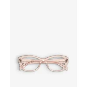 Prada Pr 19wv Cat-eye Acetate Glasses - Pink