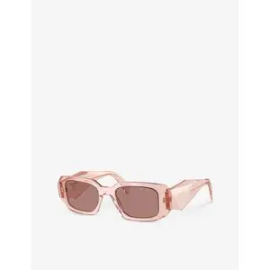 Prada Pr 17ws Rectangle Sunglasses - Pink