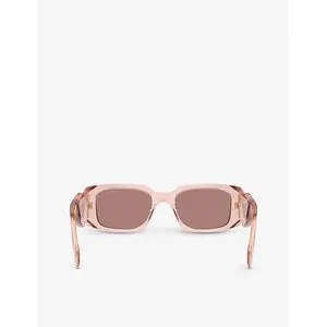 Prada Pr 17ws Rectangle Sunglasses - Pink