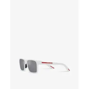 Prada Rectangle-frame Acetate Sunglasses