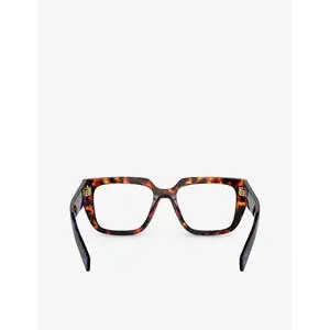 Prada Pr A03v Square-frame Tortoiseshell Acetate Eyeglasses - Brown