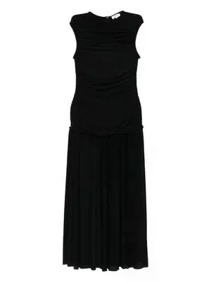 Sandro Ruched Jersey Maxi Dress