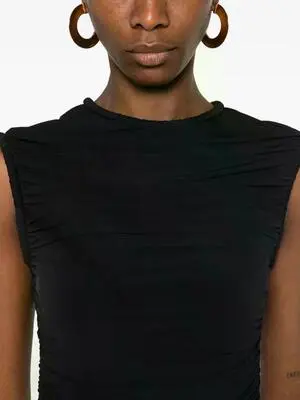Sandro Ruched Jersey Maxi Dress
