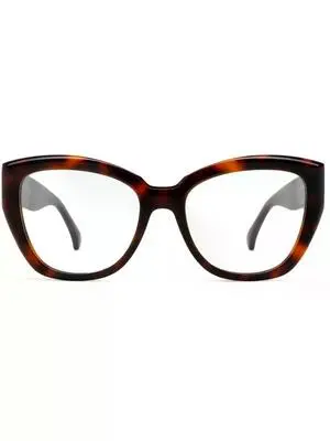 Max Mara Square-frame Glasses - Brown