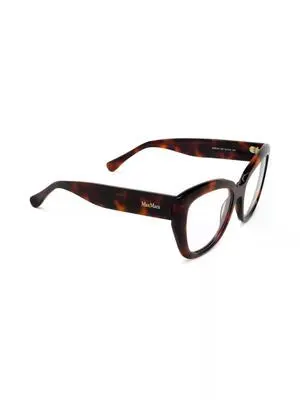 Max Mara Square-frame Glasses - Brown