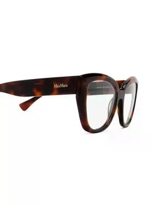 Max Mara Square-frame Glasses - Brown