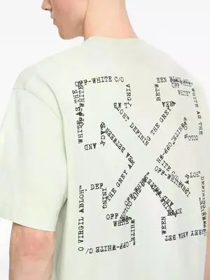 Off-White Arrow Round Neck T-shirt - Green