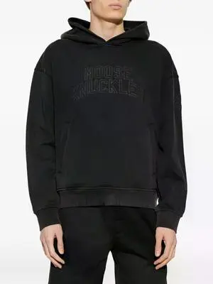 Moose Knuckles Logo-detail Hoodie - Black