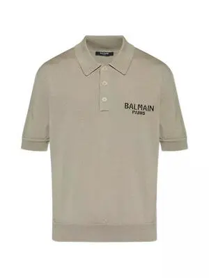 Balmain Logo-detail Polo Shirt - Neutrals
