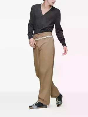 MAISON MARGIELA Checked Waistband Regular Trousers