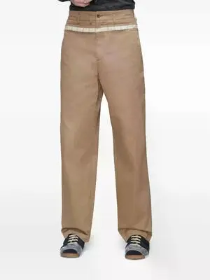 MAISON MARGIELA Checked Waistband Regular Trousers