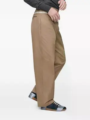 MAISON MARGIELA Checked Waistband Regular Trousers