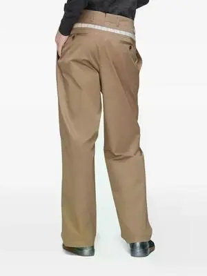 MAISON MARGIELA Checked Waistband Regular Trousers