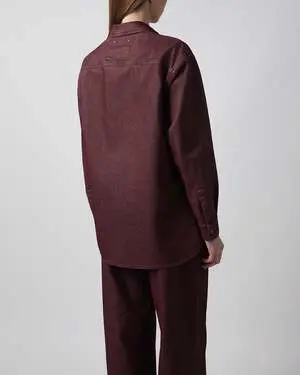 GOLDEN GOOSE Shirt Journey W's Patty Denim - Bordeaux