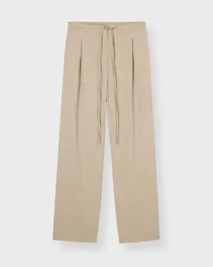 RÓHE Relaxed Drawstring Trousers - Beige