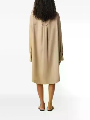 AMI Paris De Coeur Button Pocket Shirt Dress