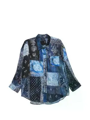 R13 Bandana Patchwork Shirt