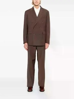 Tagliatore Wool Double-breasted Suit - Brown