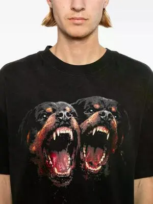 MELT Dog-print T-shirt - Black