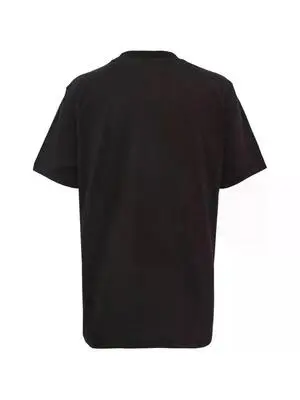 MSGM Floral Logo T-shirt - Black