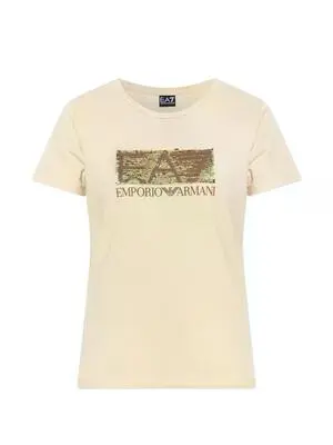 EA7 Sequin-logo T-shirt